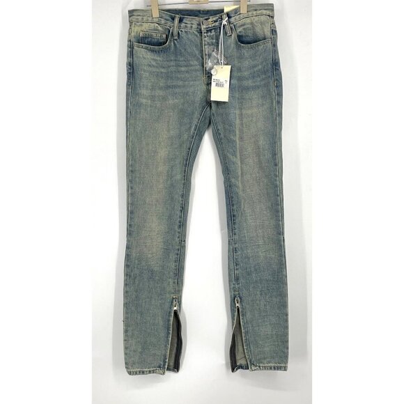 MNML | Jeans | Nwt Mnml Mens Ankle Zip Straight Leg Jeans Blue 3 | Poshmark
